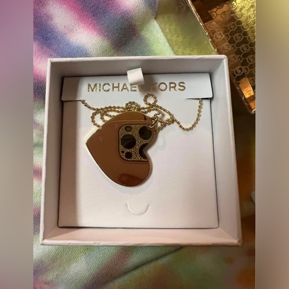 Michael Kors | Jewelry | Michael Kors Heart Necklace | Poshmark